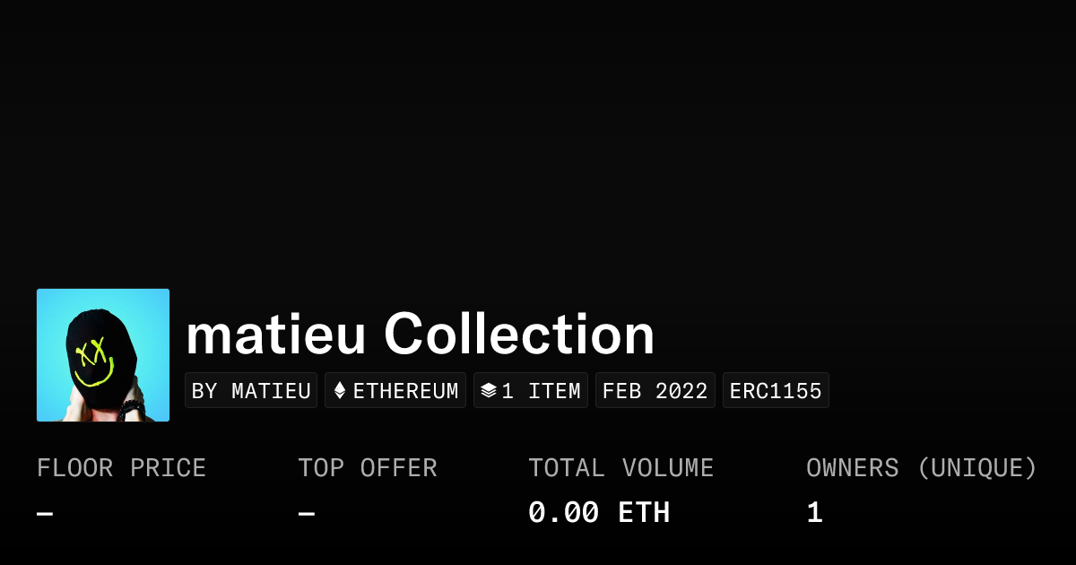 matieu Collection - Collection | OpenSea