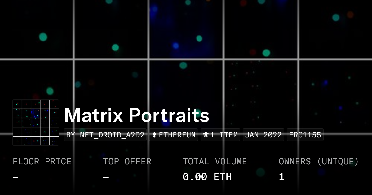 Matrix Portraits - Collection | OpenSea