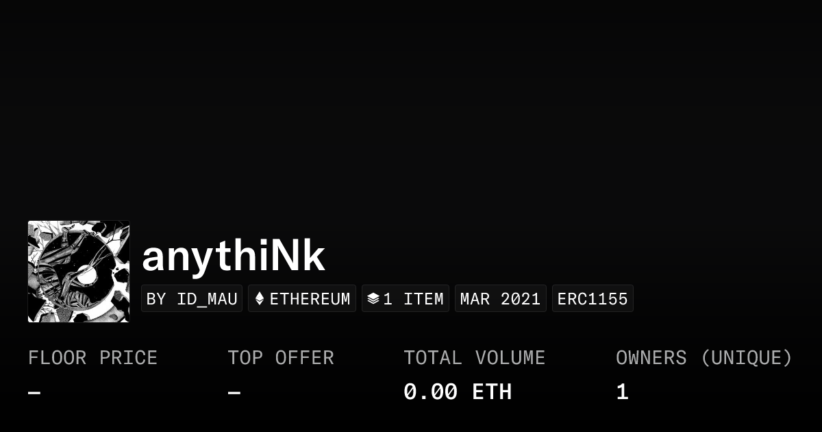 anythiNk - Collection | OpenSea