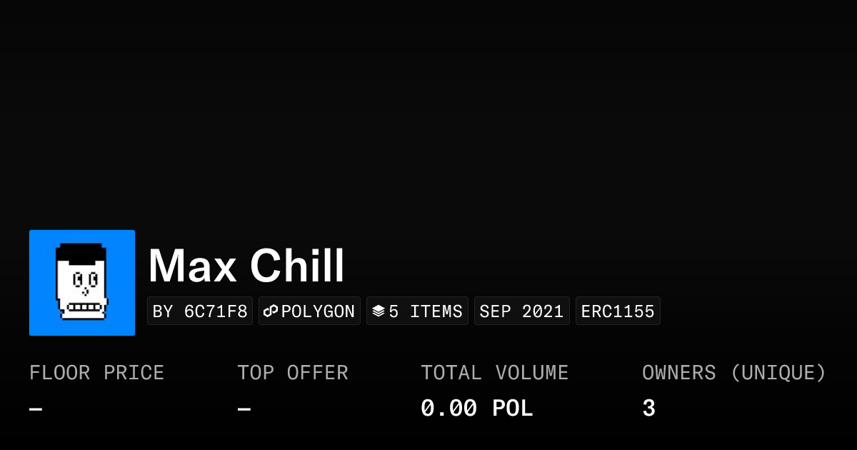 Max Chill - Collection | OpenSea