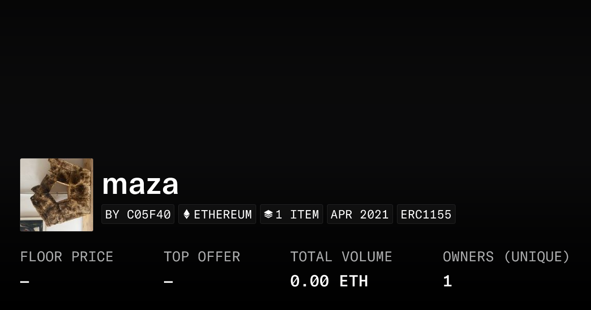 maza - Collection | OpenSea