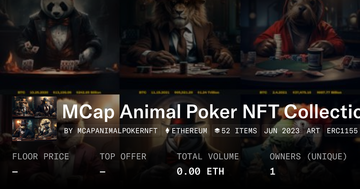 MCap Animal Poker NFT Collection - Collection | OpenSea