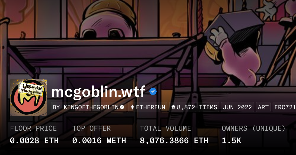 mcgoblin.wtf - Collection | OpenSea