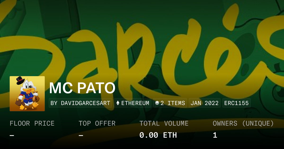 MC PATO - Collection | OpenSea