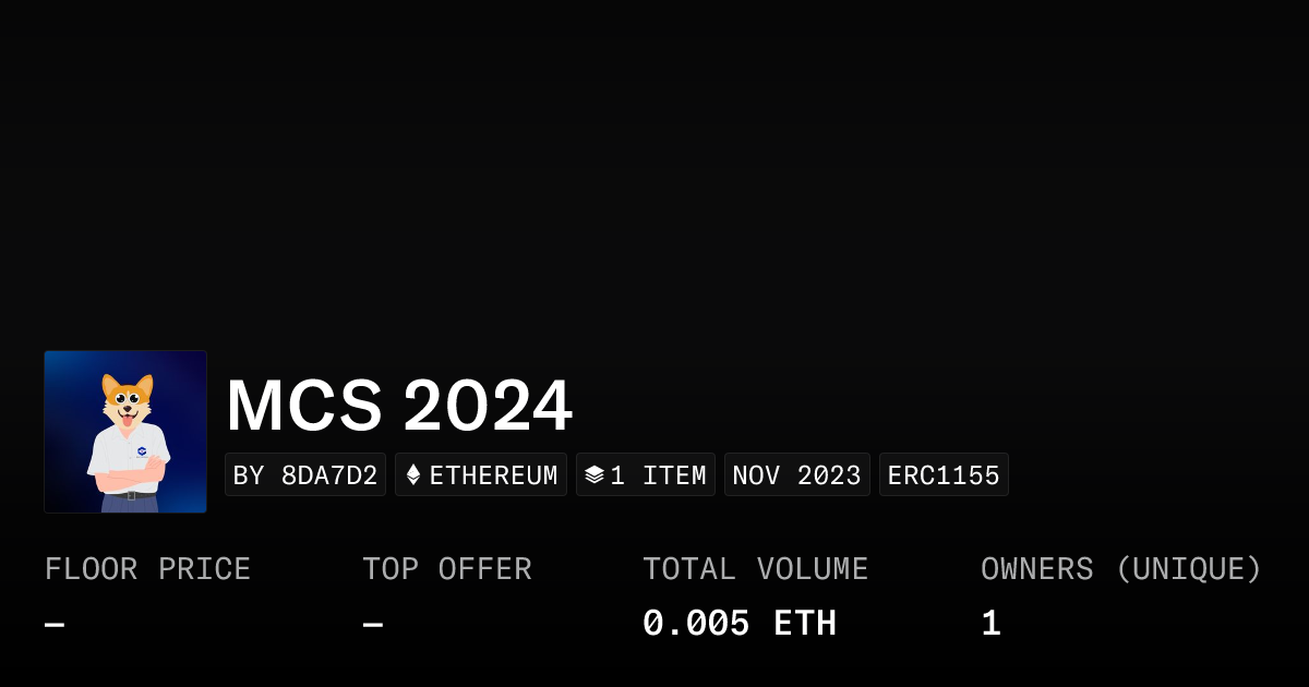 MCS 2024 - Collection | OpenSea