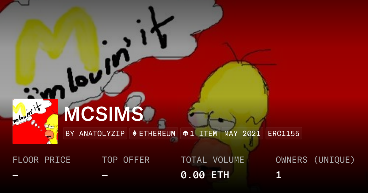 MCSIMS - Collection | OpenSea