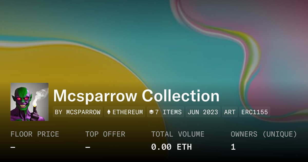 Mcsparrow Collection - Collection | OpenSea