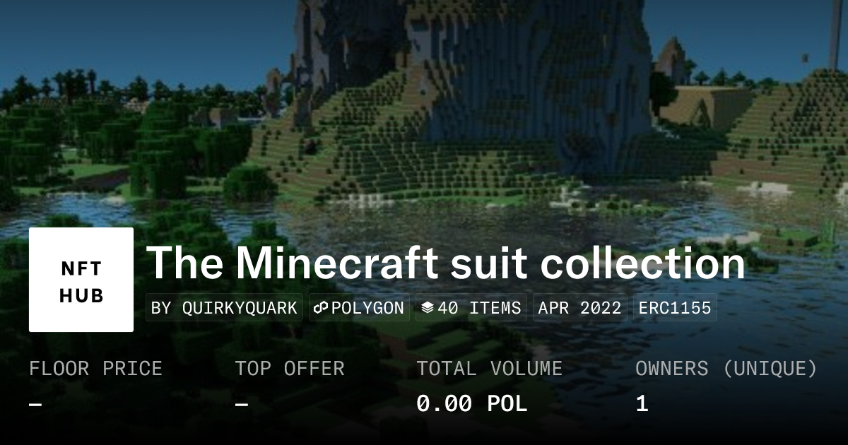 The Minecraft suit collection - Collection | OpenSea