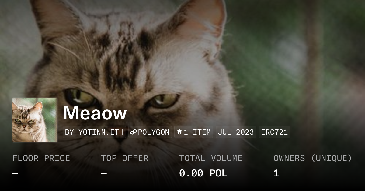 Meaow - Collection | OpenSea