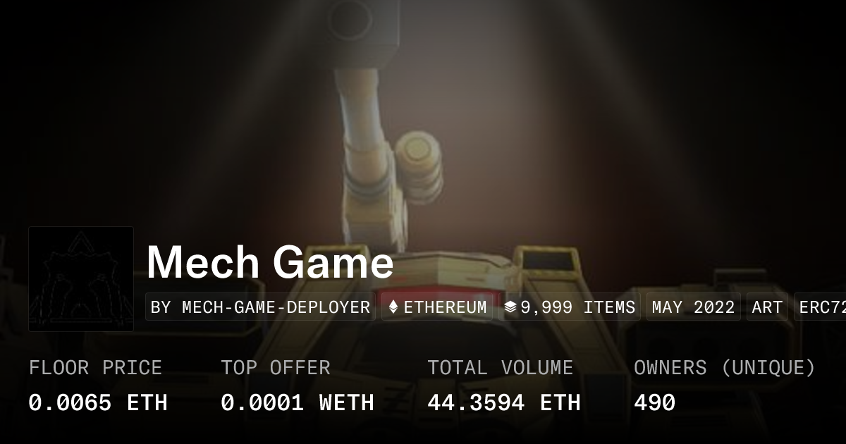 Mech Game - Collection | OpenSea
