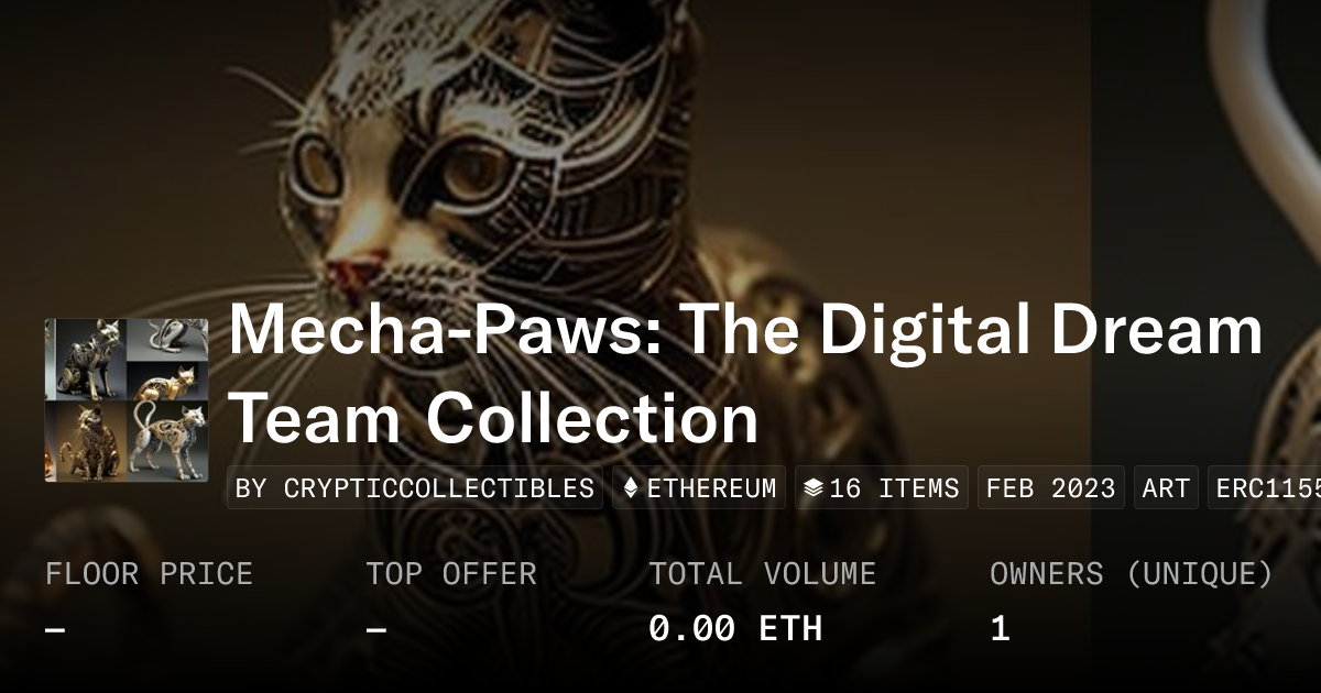 Mecha-Paws: The Digital Dream Team Collection - Collection | OpenSea