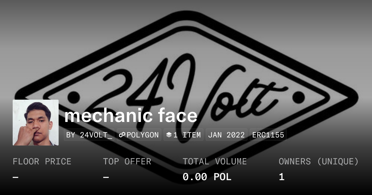 mechanic face - Collection | OpenSea