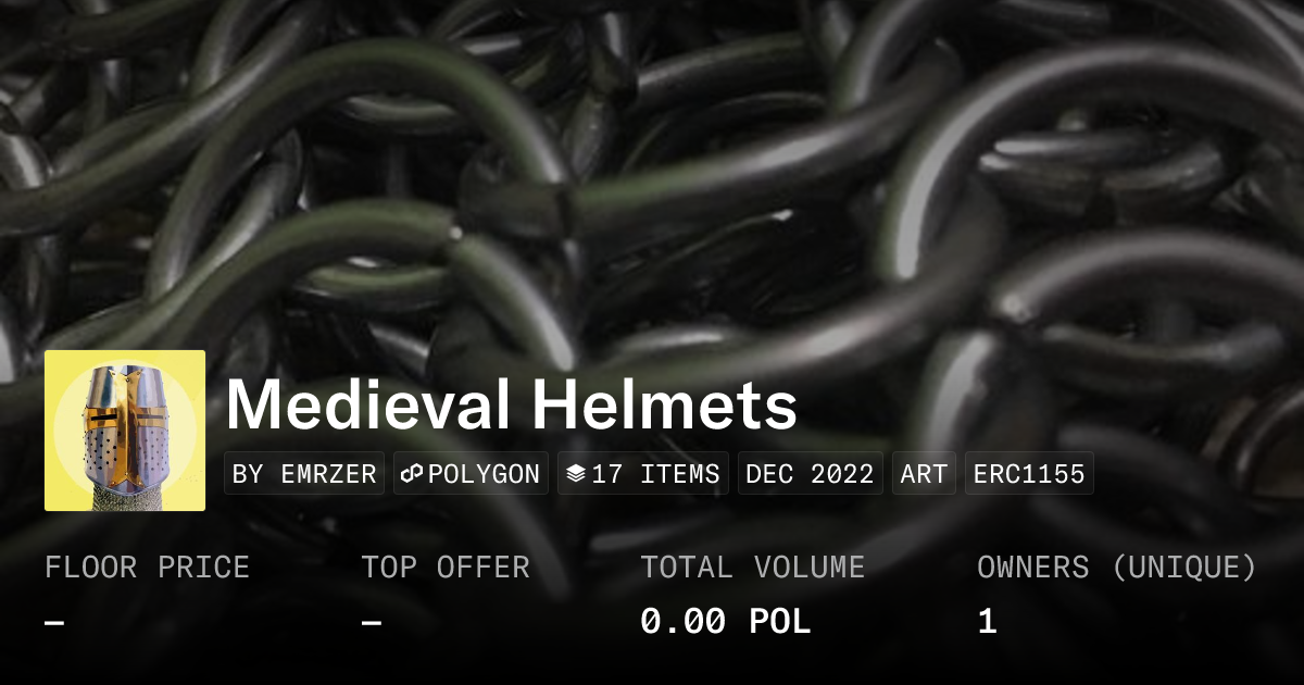 Medieval Helmets - Collection | OpenSea