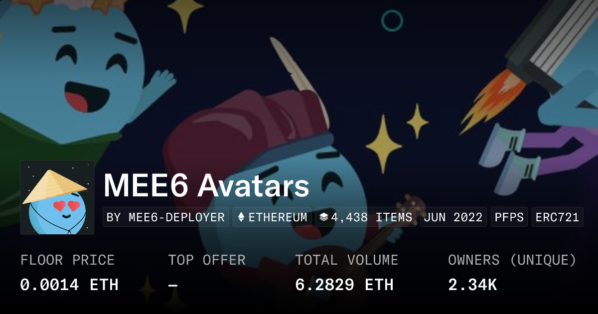 MEE6 Avatars - Collection | OpenSea