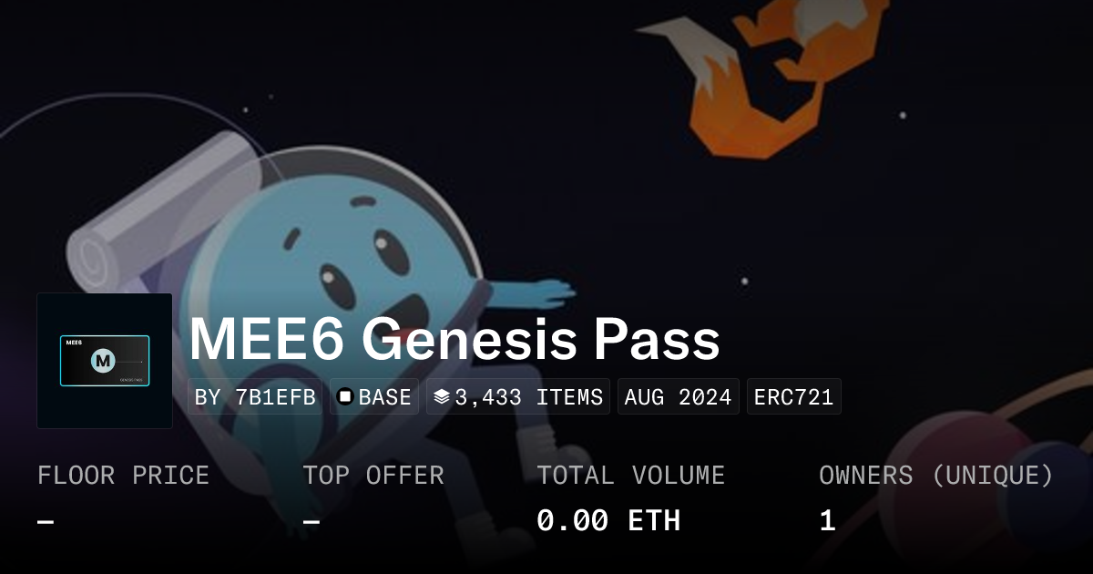 MEE6 Genesis Pass - Collection | OpenSea