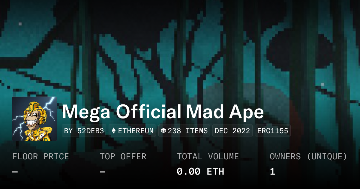 Mega Official Mad Ape - Collection | OpenSea