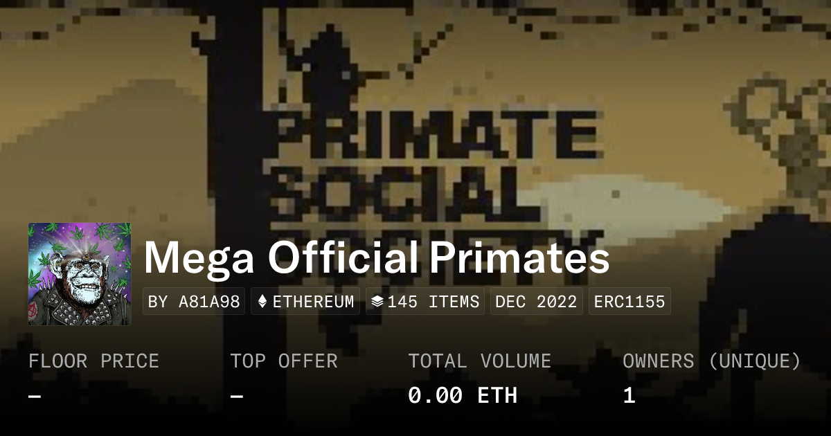 Mega Official Primates - Collection | OpenSea