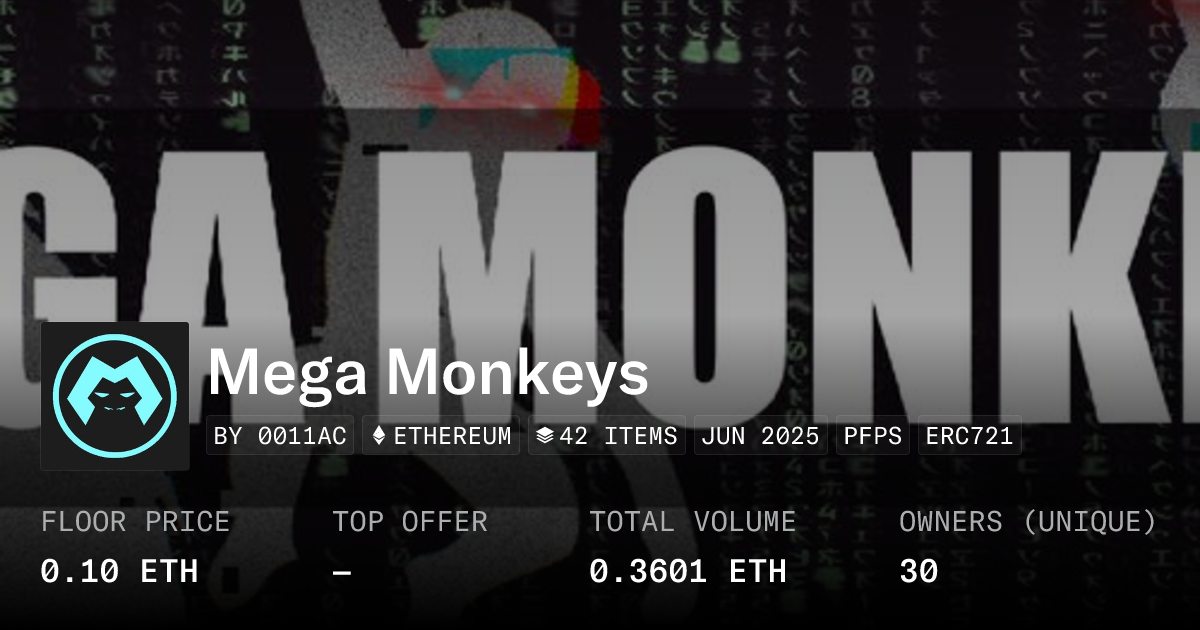 Mega Monkeys - Collection | OpenSea