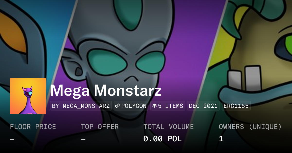 Mega Monstarz - Collection | OpenSea