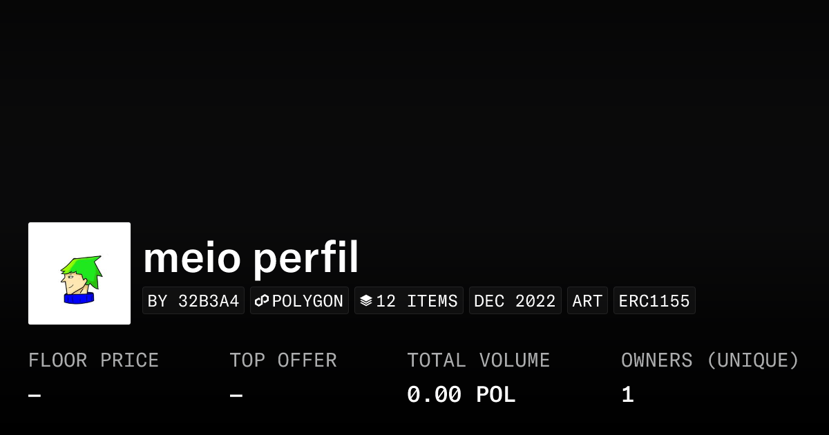 meio perfil - Collection | OpenSea