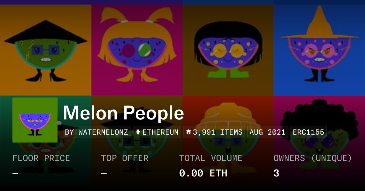 Melon People - Collection | OpenSea