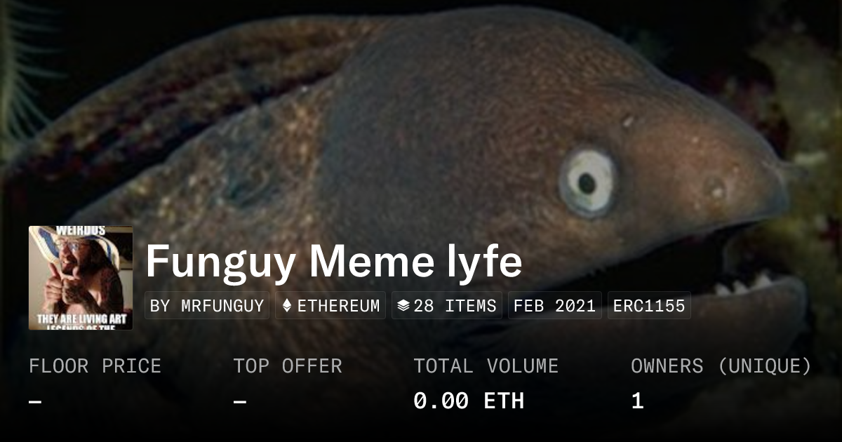 Funguy Meme lyfe - Collection | OpenSea