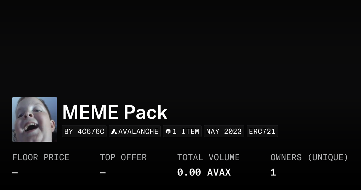 MEME Pack - Collection | OpenSea