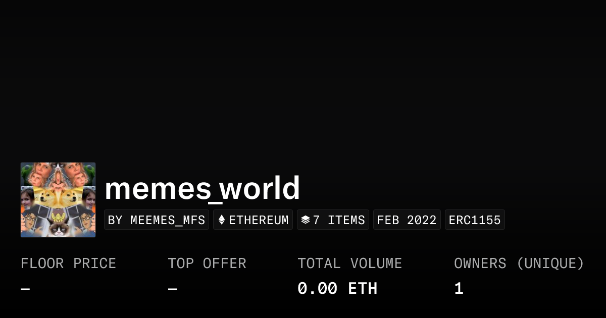 memes_world - Collection | OpenSea