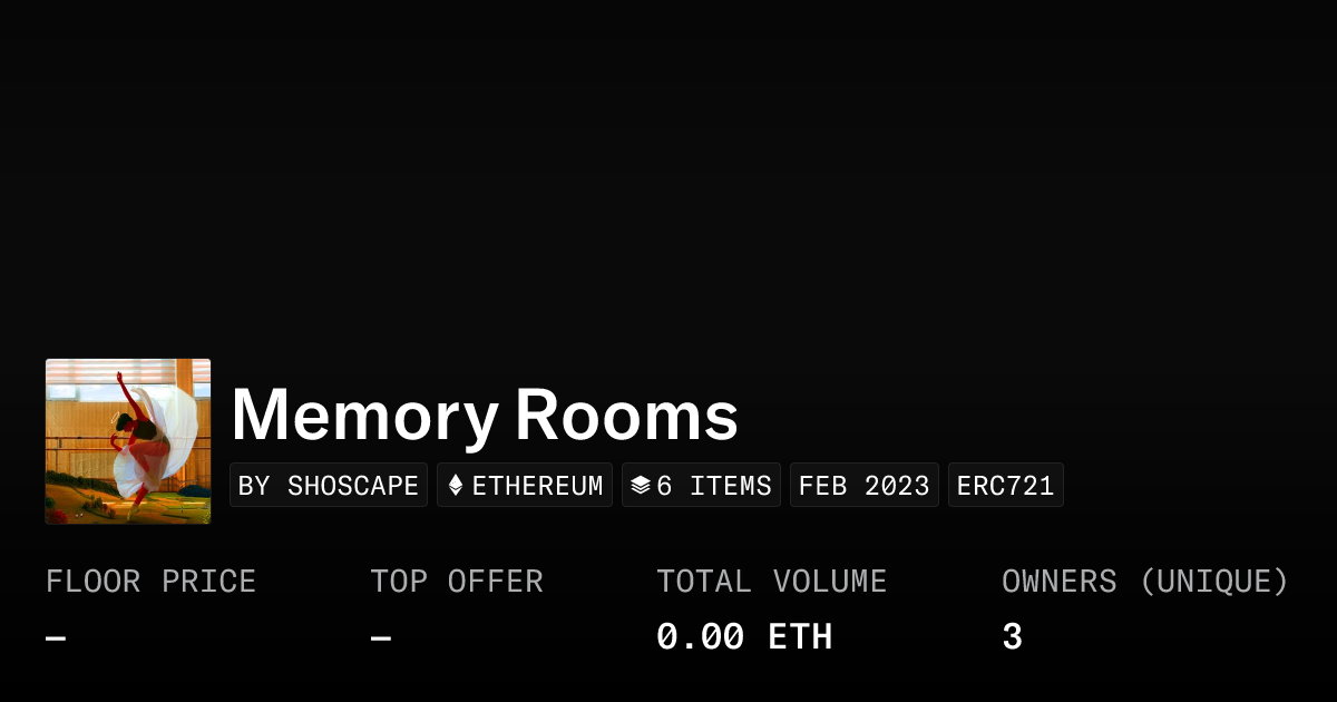 Memory Rooms - Collection | OpenSea