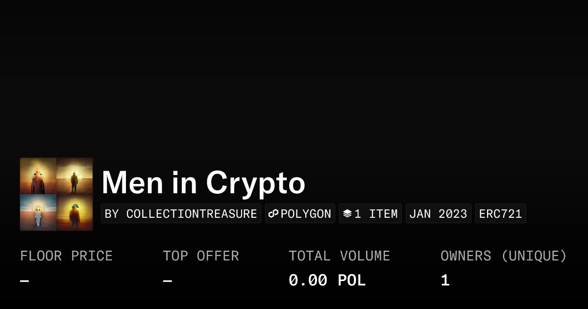 Men in Crypto - Collection | OpenSea