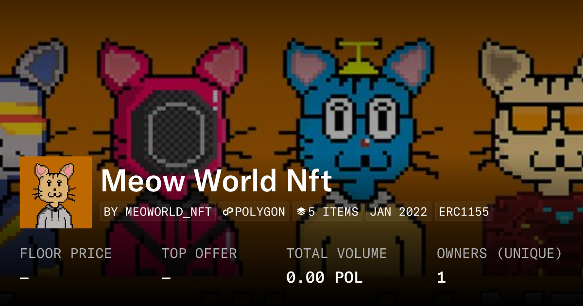 Meow World Nft - Collection | OpenSea