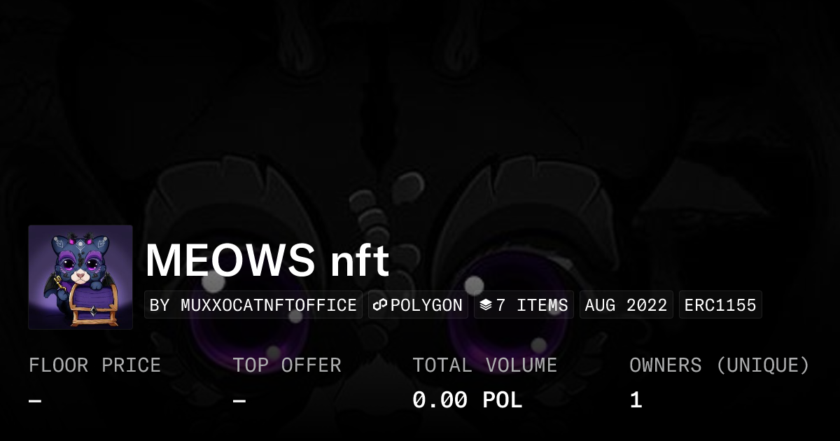 MEOWS nft - Collection | OpenSea
