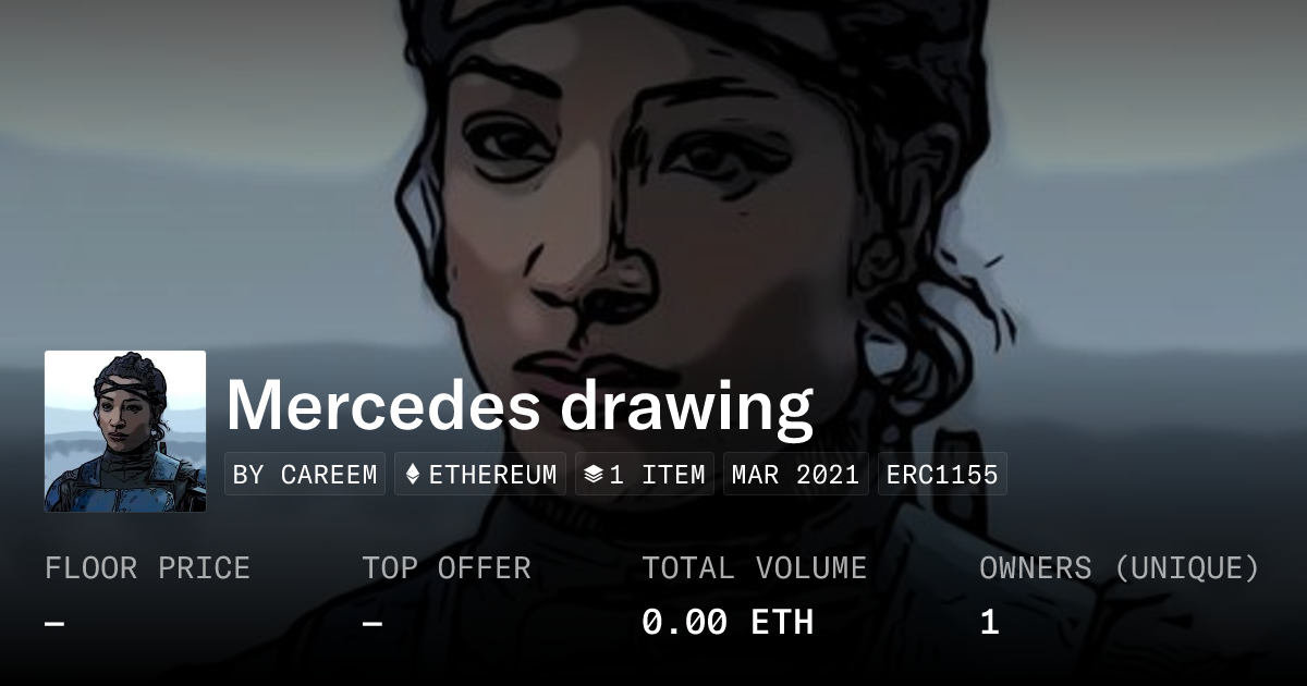 Mercedes drawing - Collection | OpenSea