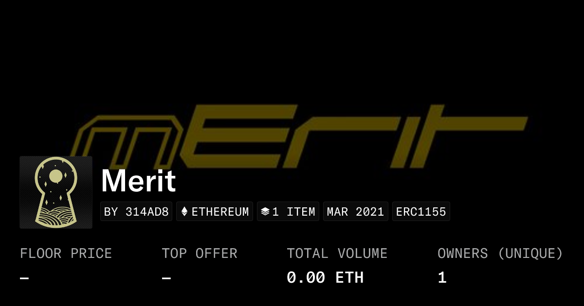 Merit - Collection | OpenSea