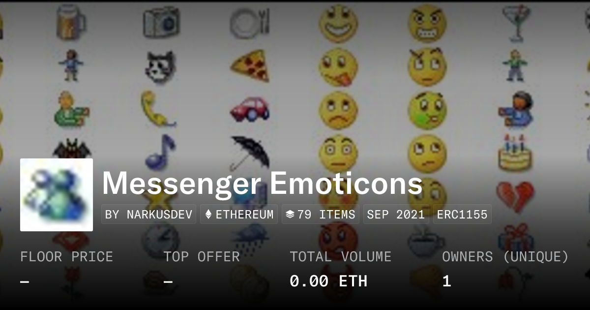 Messenger Emoticons - Collection | OpenSea