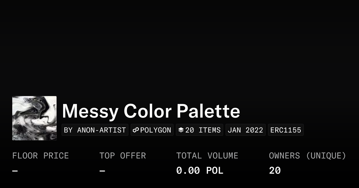 Messy Color Palette - Collection | OpenSea