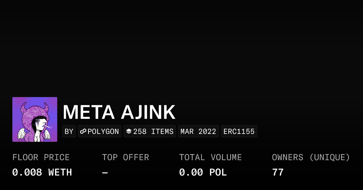 META AJINK - Collection | OpenSea