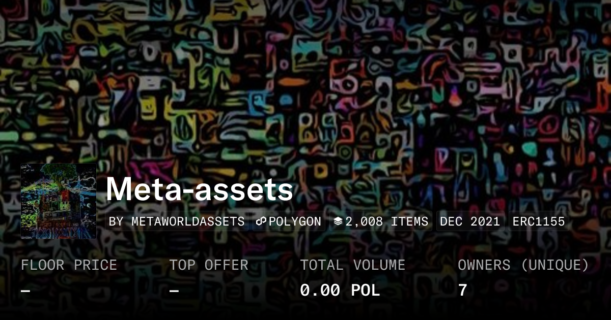 Meta-assets - Collection | OpenSea