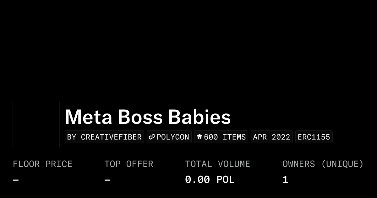 Meta Boss Babies - Collection | OpenSea