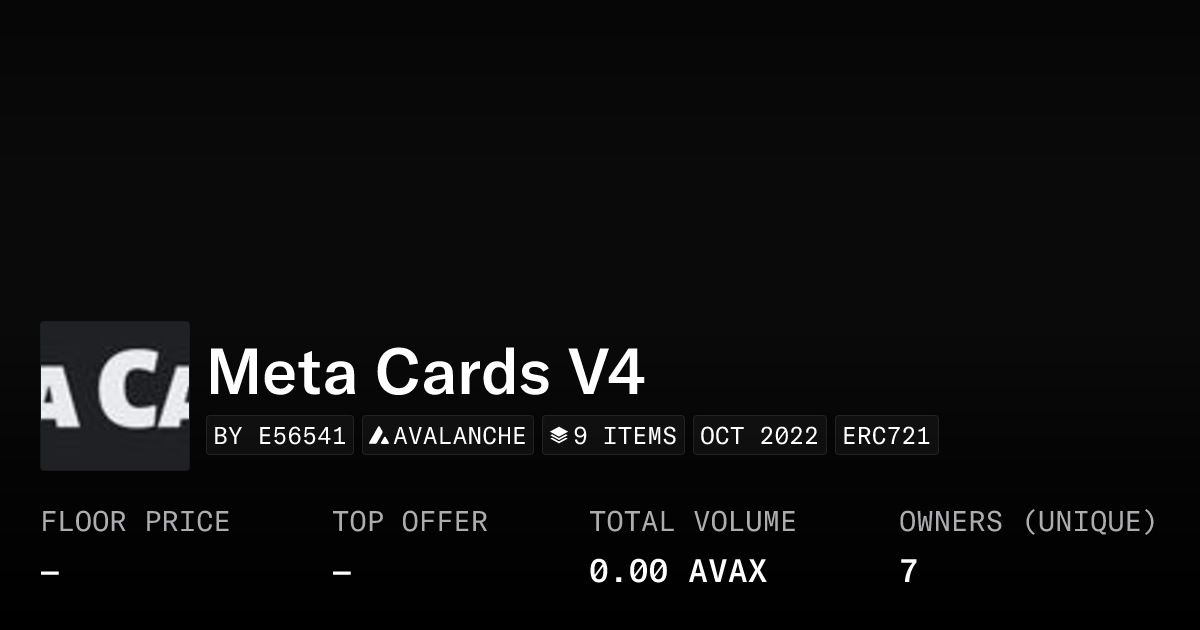 Meta Cards V4 - Collection | OpenSea