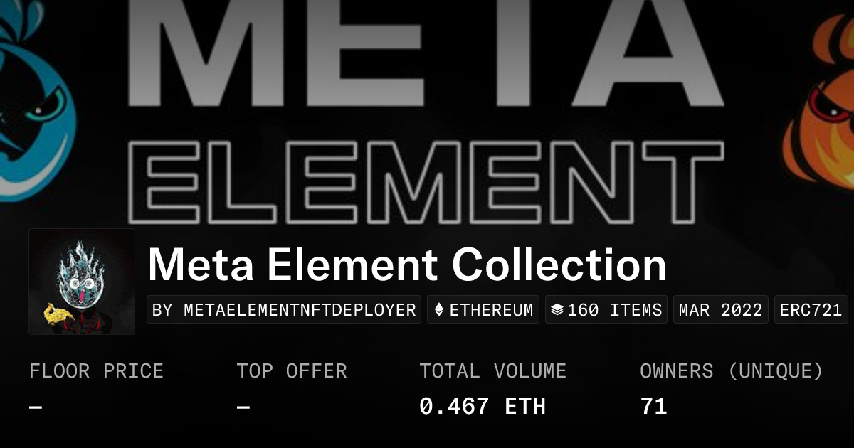 Meta Element Collection - Collection | OpenSea