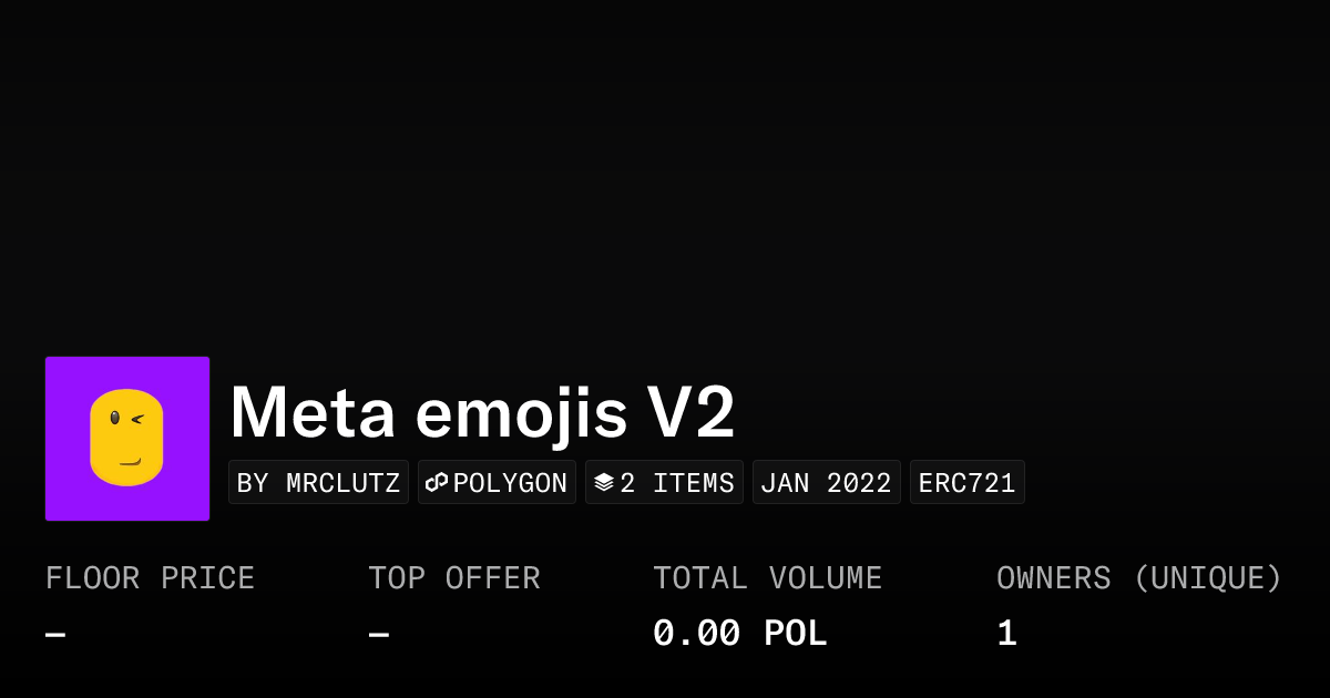 Meta emojis V2 - Collection | OpenSea