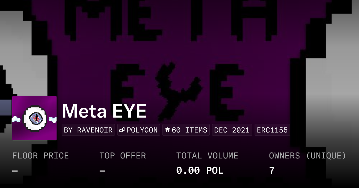 Meta EYE - Collection | OpenSea