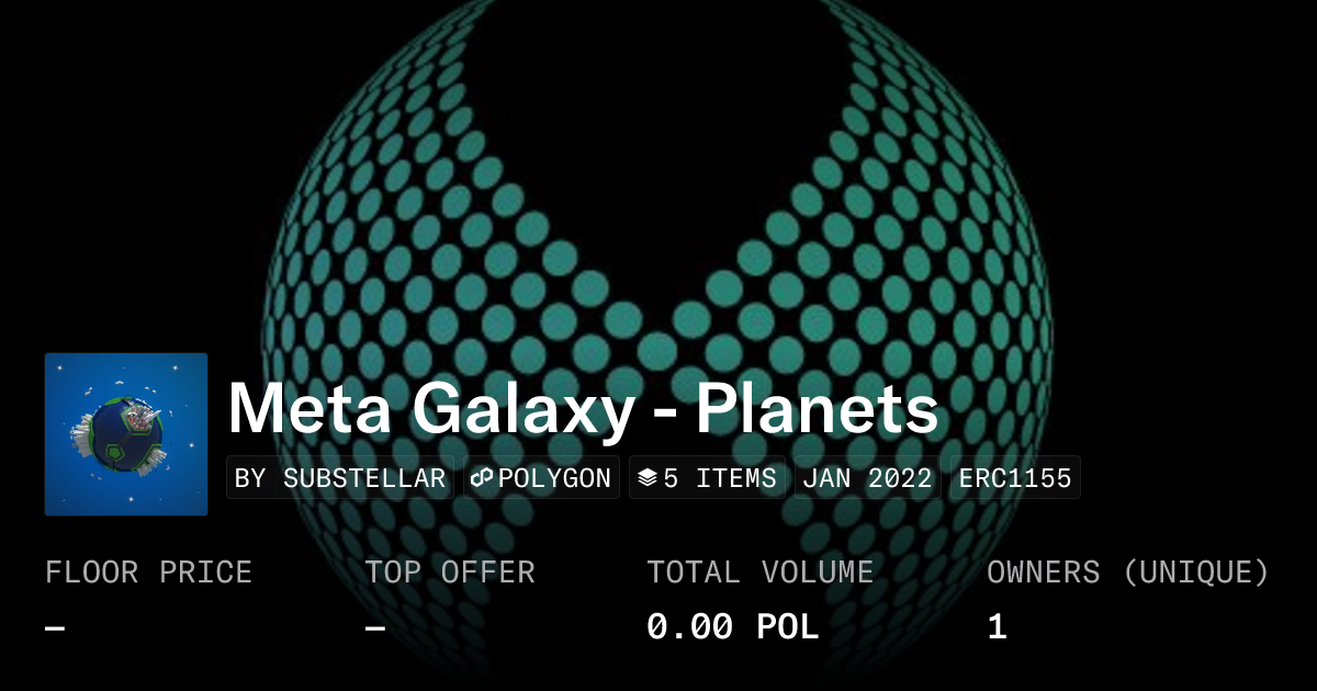 Meta Galaxy - Planets - Collection | OpenSea