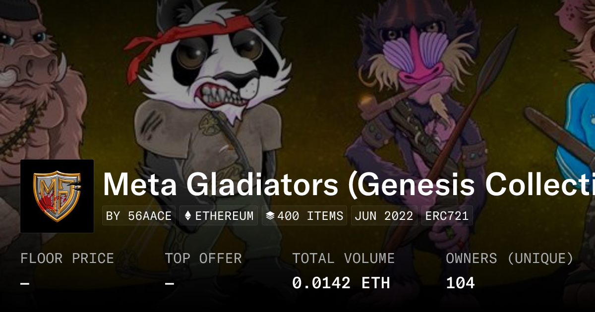 Meta Gladiators (Genesis Collection) - Collection | OpenSea