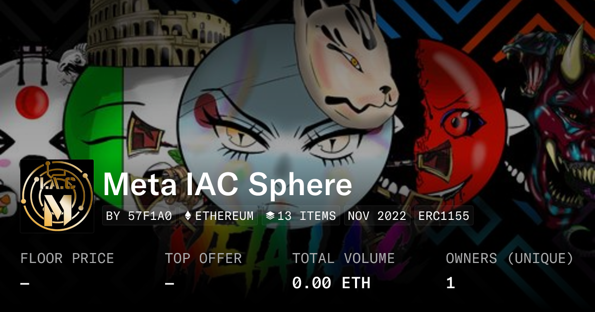 Meta IAC Sphere - Collection | OpenSea