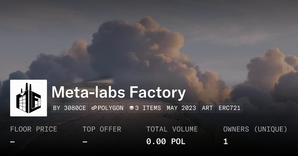 Meta-labs Factory - Collection | OpenSea