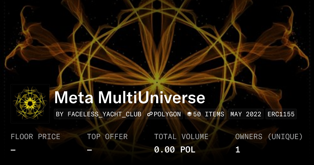 Meta MultiUniverse - Collection | OpenSea