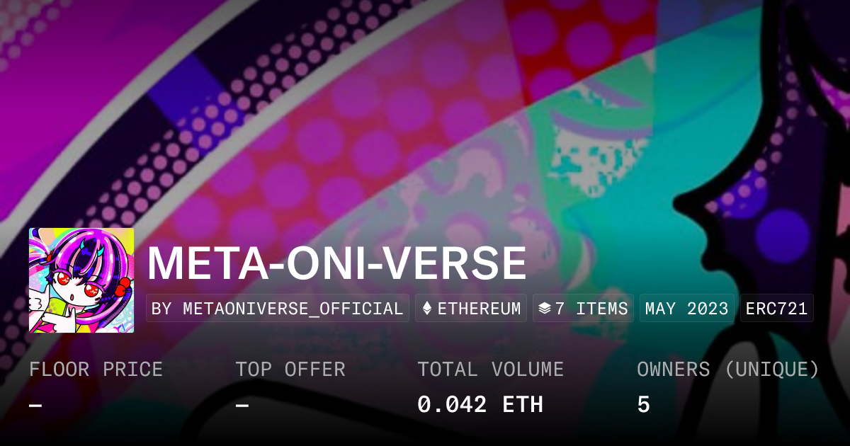 META-ONI-VERSE - Collection | OpenSea