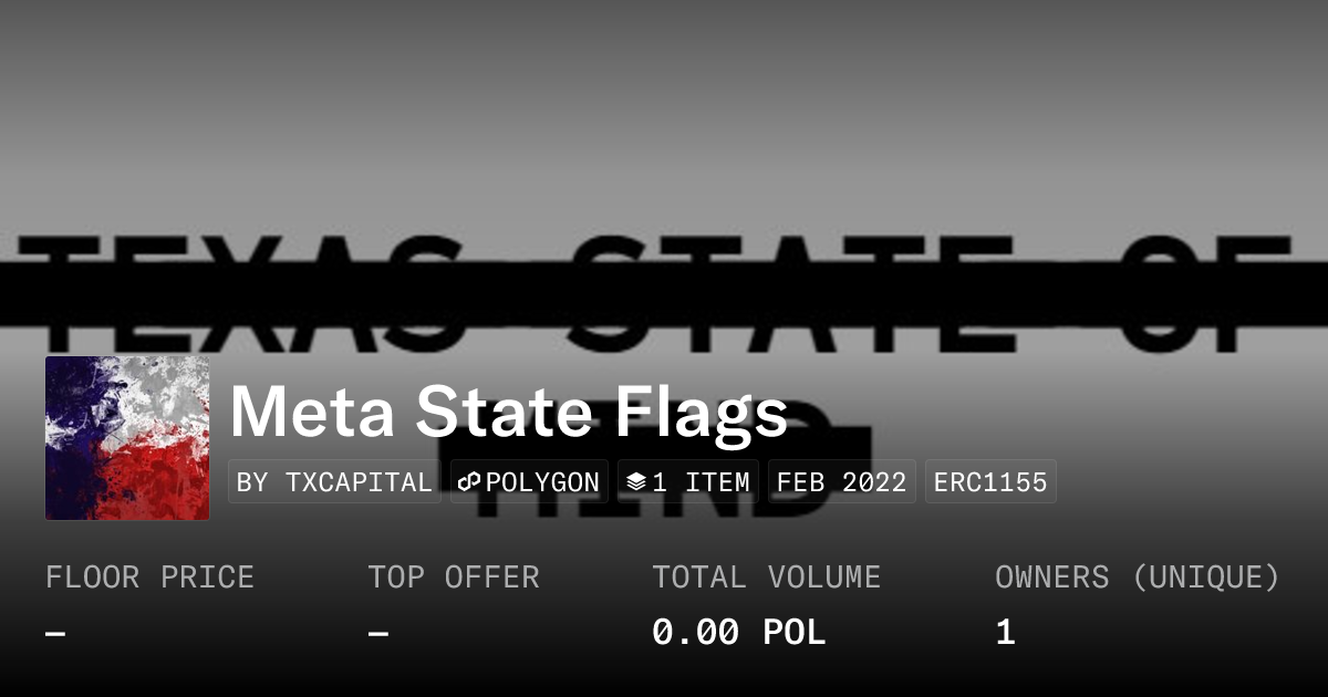Meta State Flags - Collection | OpenSea
